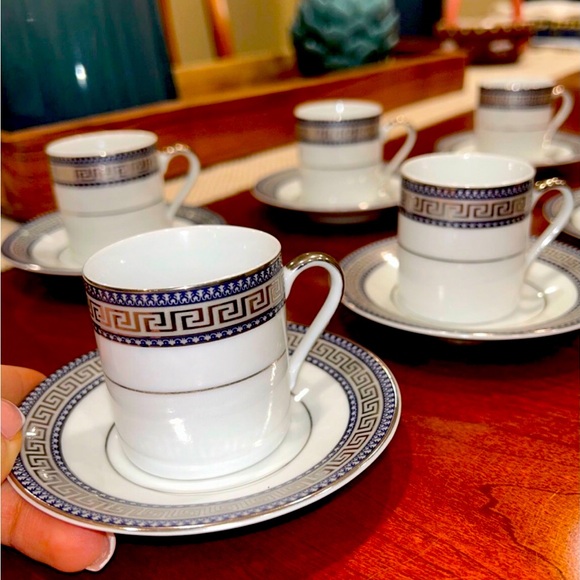 Dining | Mcs Porzellanfabrik Demitasse 6 Espresso Cups Saucers In Tiger ...